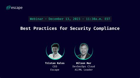 Webinar Security Compliance Practices