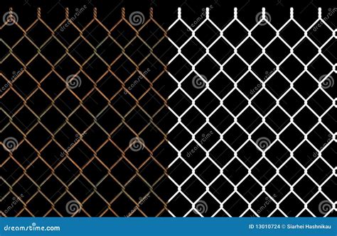 Rusty Wire Chain Link Fence Stock Illustration Illustration Of Rust