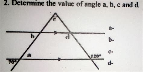 Solved Determine The Value Of Angle A B C And D Math