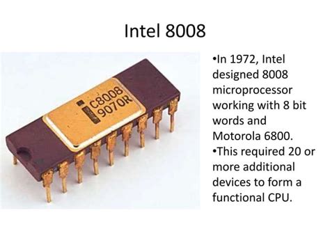 Evolution Of Microprocessors Pptx