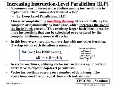 Ppt Pipelining And Exploiting Instruction Level Parallelism Ilp Powerpoint Presentation Id