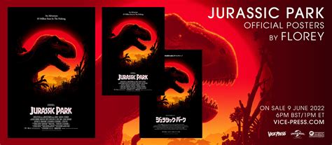 Vice Press Jurassic Park By Florey Hi Def Ninja Pop Culture