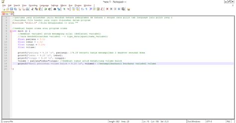 Program Menghitung Volume Balok Dengan Bahasa C TUTORIAL Jaringan Komputer Dan Mikrotik