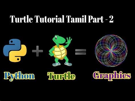 Python Turtle Tutorial Tamil Part Python Graphics Draw Circle Spirograph Prof Antony