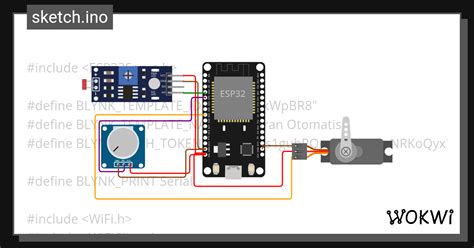 Jemuran Otomatis Wokwi Esp32 Stm32 Arduino Simulator
