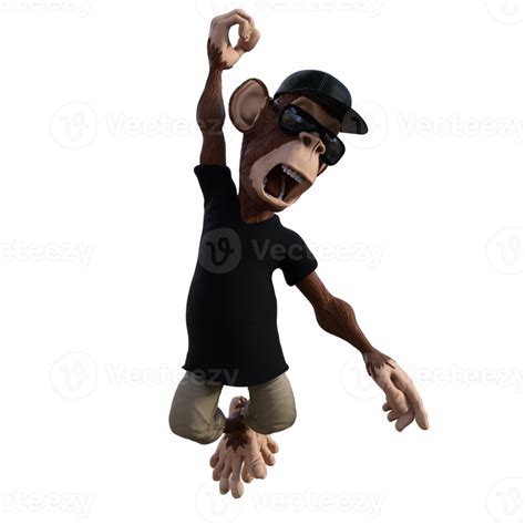 Fun Monkey 3d Illustration 10916812 Png Fun Monkey 3d Illustration 10916812 Png