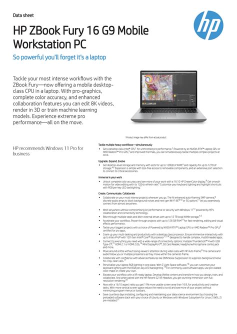 The 16 Inch HP ZBOOK Fury G9 Merging Two Workstations Into One