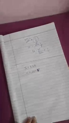 5 An Electric Iron Draws A Current Of 0 4 A When Connected To A 200 V Su