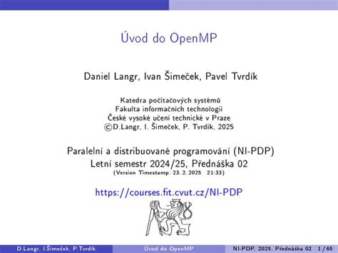 Parallel And Distributed Programming Openmp Ppt