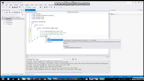 tutorial how to c c sharp console application hello world youtube
