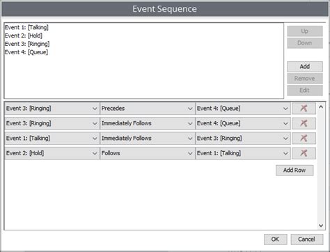 The Event Sequence Editor