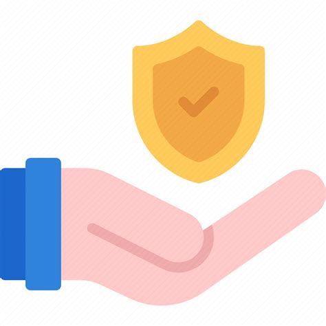 Hand Insurance Shield Safety Protected Icon Download On Iconfinder