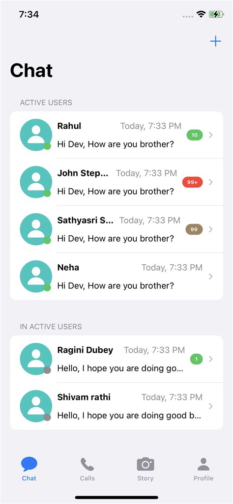Complete Ui For A Swiftui Chat Application