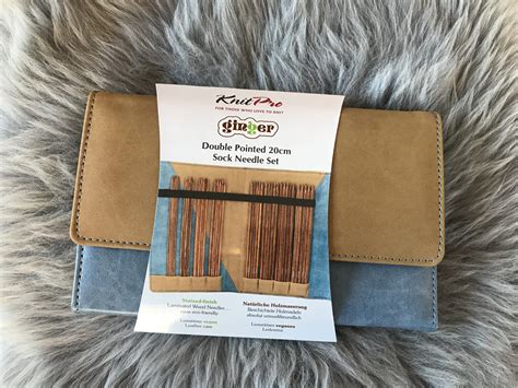 Knit Pro Ginger strømpepinde sæt 20 cm lange - Mormorfabrikken