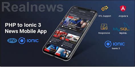Real News Php To Ionic Mobile App By Instacoding Codester
