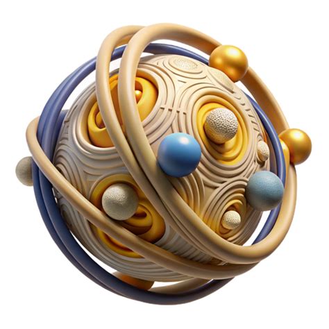 Abstract 3d Sphere Orbits Rings And Geometric Patterns 56591811 Png
