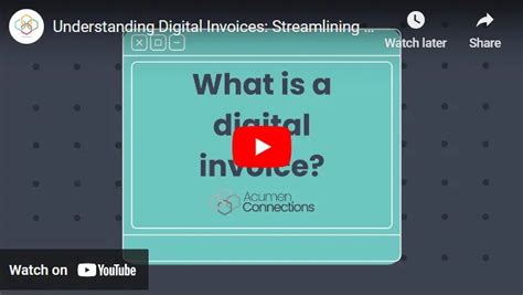 What Is A Digital Invoice Acumen Connections Payment Processor