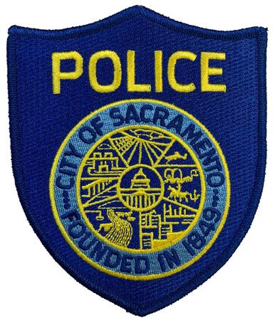 509 Patch Sacramento Police Department Shoulder Patch Pair Sacpd