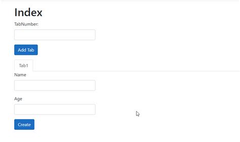Can I Duplicate A Tab Item Based On A Number In Asp Net Core Stack Overflow