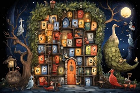 Premium Ai Image Advent Calendar Surprises Generative Ai