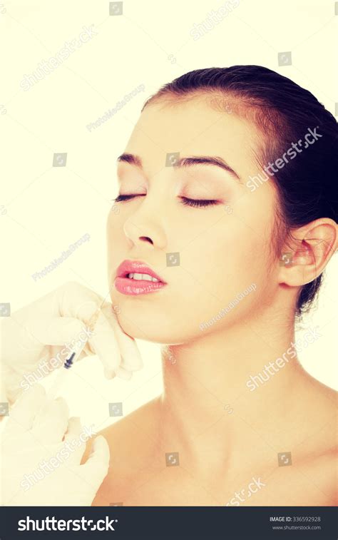Cosmetic Botox Injection Female Face Lips Stock Photo Shutterstock