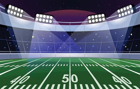 American Football Field Background 18767905 Vector Art At Vecteezy