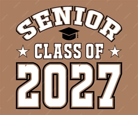 Premium Vector Senior Class Of 2027 Vector Illustration Design Tshirt