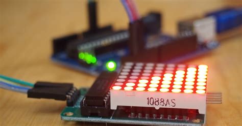 Arduino Er Arduino Uno Spi 8x8 Led Matrix With Max7219 Led Driver