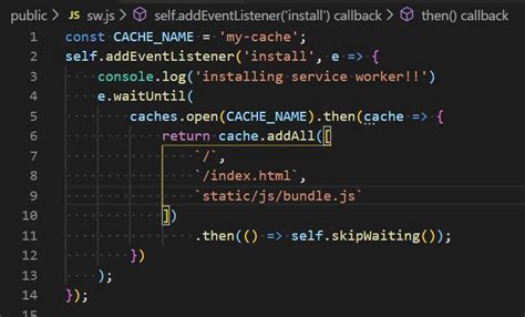 Implementation Of Service Worker Using Reactjs Application To Build Pwa
