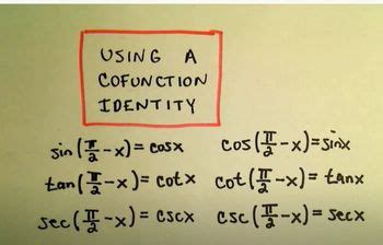 Cofunction Identities Examples Practice Problems Channels For Pearson