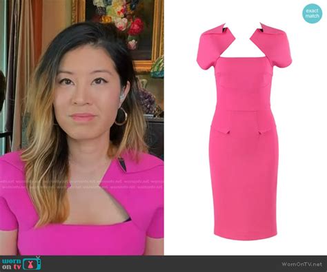 Wornontv Angela Cenedellas Pink Dress On Nbc News Daily Clothes And Wardrobe From Tv