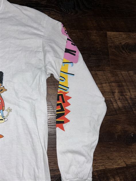 Nickelodeon White Graphic Cartoon Long Sleeve Shirt R… Gem