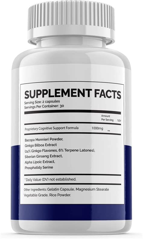 Neuro Tech Iq Brain Supplement Capsules 2 Pack 120 Count Memory