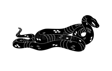 Python Black White Stock Illustrations 4062 Python Black White Stock