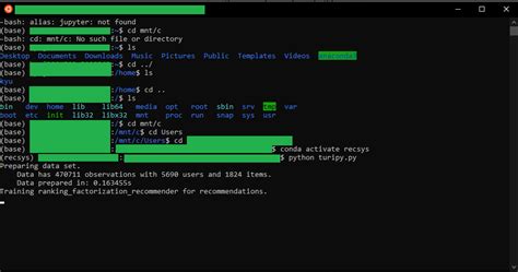 Stuck On Training Recommender Rfr Wsl Ubuntu 2004 · Issue 3166