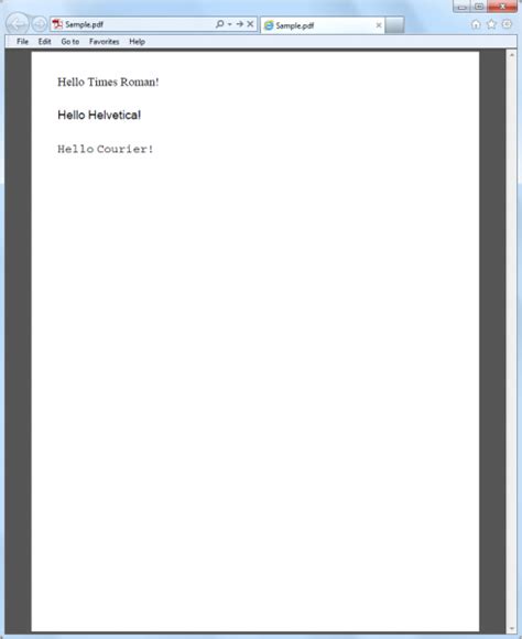 How To Set Font Name When Generating Pdf File In Javascript Bytescout