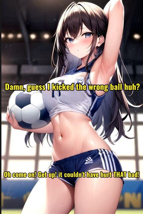 Sexy Ai Soccer Girl Kicks Your Balls Ballbusting By Whheb On Deviantart