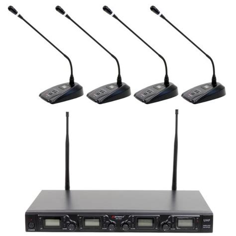 Karsect Wr 35and4 Kt 88 Microfones Para Conferencia Sem Fio 4 Canais Pll Uhf Audio Video E Cia