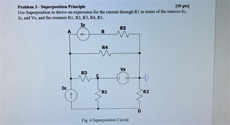 Solved Problem 3 Superposition Principle 10 Pts Use Chegg Com