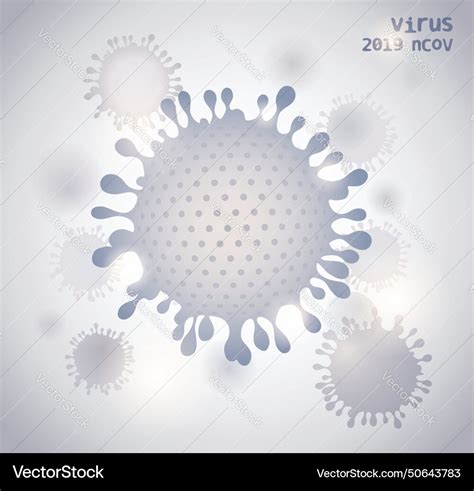 Symbolic Conditional Image Of A Virus Royalty Free Vector