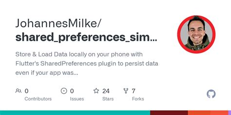 GitHub JohannesMilke Shared Preferences Simple Example Store Load Data Locally On Your