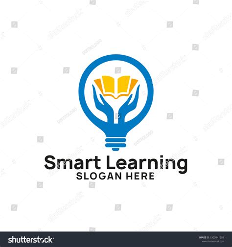 Smart Learning Logo Design Template Bulb Stock Vector Royalty Free