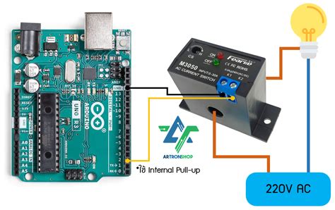 M3050 เซ็นเซอร์ตรวจจับกระแส แบบปกติเปิด No Artronshop บอร์ดอิเล็กทรอนิกส์ Arduino Esp32