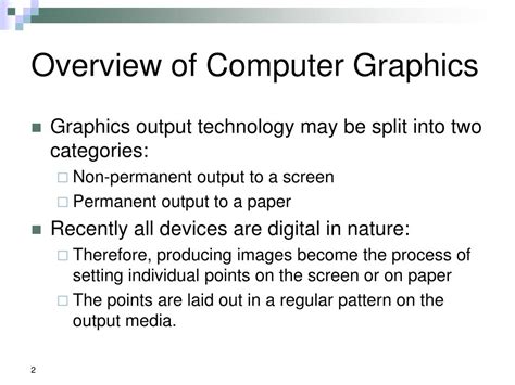 PPT OVERVIEW OF GRAPHICS SYSTEMS PowerPoint Presentation Free Download ID 2621975