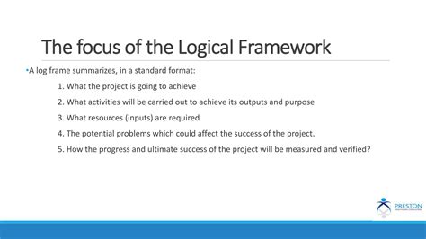 Monitoring And Evaluation Frameworks Logical Framework Pptx