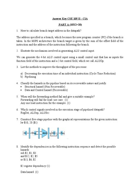 Answer Key Cse 105 Ii Cia Part A 10x2 20 Download Free Pdf