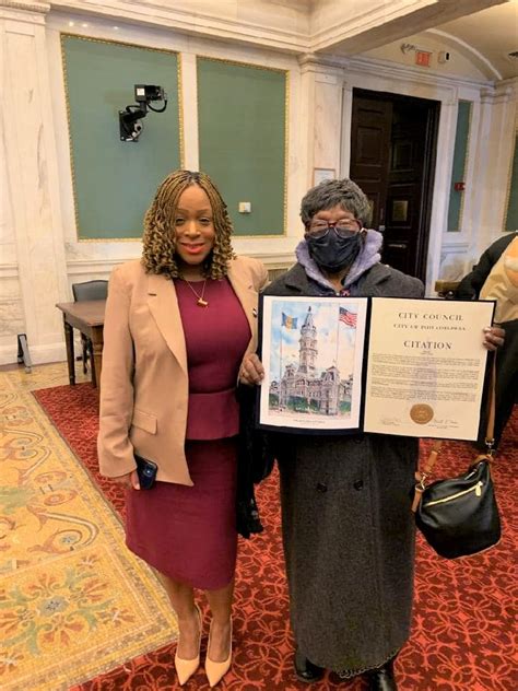 Callalily Cousar And Other Women Activists Receive City Citation From