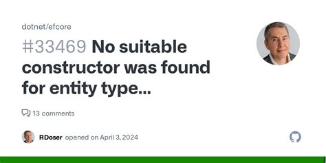 No Suitable Constructor Was Found For Entity Type Collectionentry Issue Dotnet