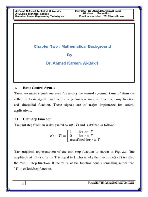 Chapter 2 Mathematical Background Pdf