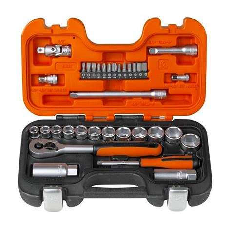 Bacho S330 Socket Set 34 Piece 1 4″ And 3 8″ Drive Rh Gaudion
